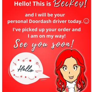 Delivery Message, Custom Text Photo, Custom Greeting, Personalized ...