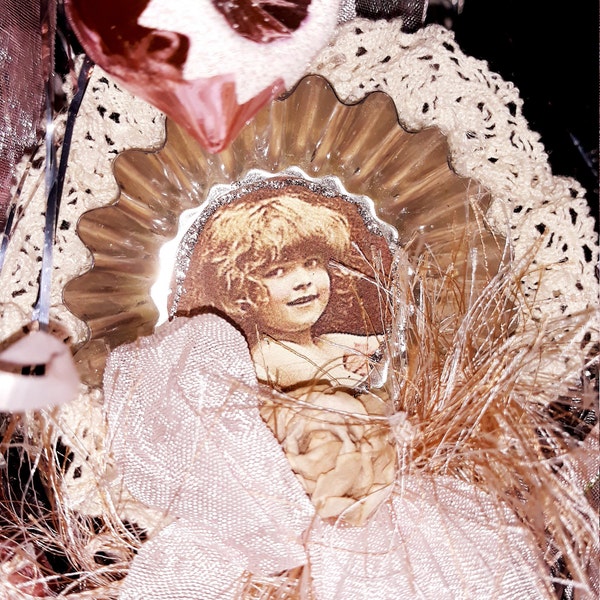 Antique Holy Card Madonna/child/ornament/gift Topper/gift/room Decor - Etsy