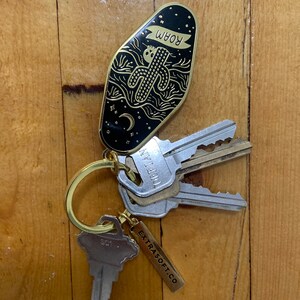 Gold Leaf Keychain Plant Charm Metal Keyring New Home | Etsy