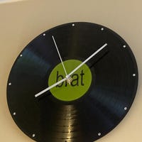 Vinyl Record Wall Clock 12 LP With Record Player Tonearm Style Clock ...