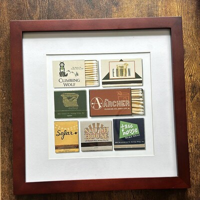 WESTERN MATCHBOOK PRINT, Trendy Matches Poster, Retro Matchbox Wall Art ...