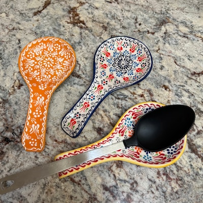 14 Color Ceramic Spoon Rest Handmade Pottery Spoon Rest - Etsy