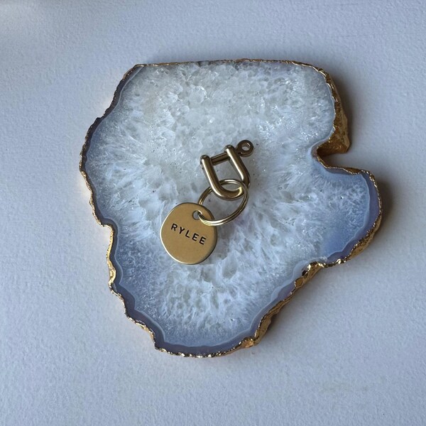 NICO Small: Luxury Hand Stamped Personalized Custom Pet ID Tags for ...