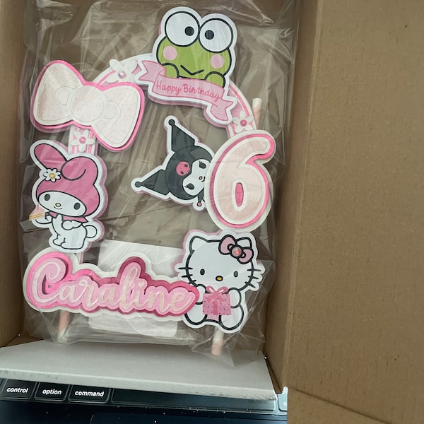 Custom Kitty and Friends Cupcake Toppers - Etsy