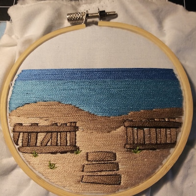 A Day at the Beach Hand Embroidery Pattern PDF - Etsy