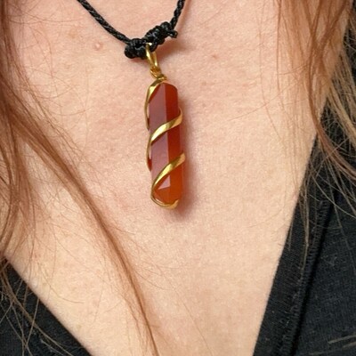 Metaphysical Gold Plated Dowsing Pendulum Necklace Metal Pendulums With ...