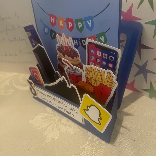 HANDMADE Personalised Roblox Inspired Pop up Card - Etsy