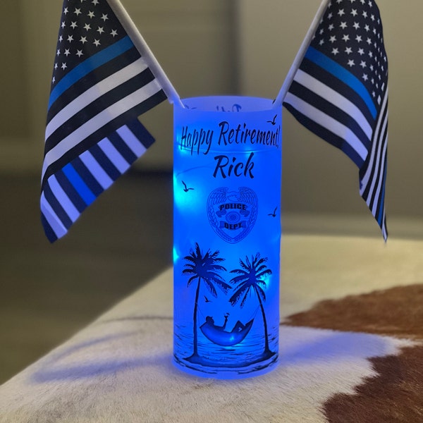 12 Personalized Police Officer Sheriff Retirement / Birthday ...