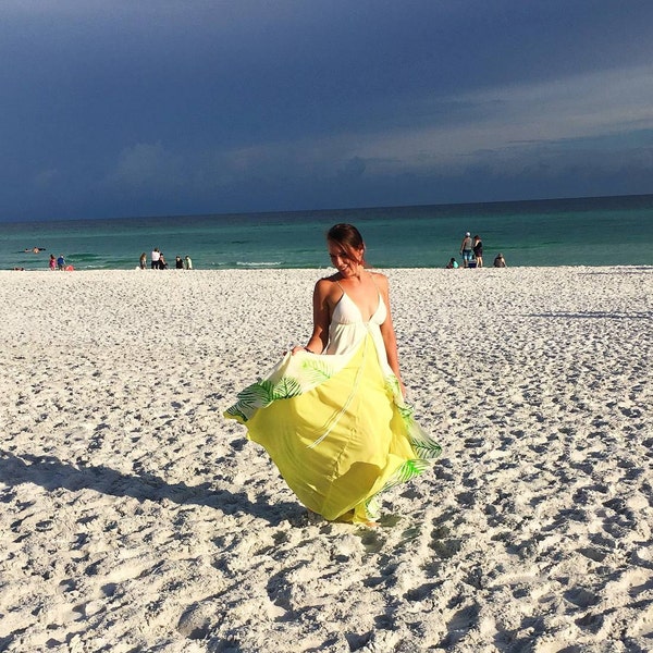 Customized Ombre Wedding Dress for Beach Weddings, Rustic, Hand Dyed ...