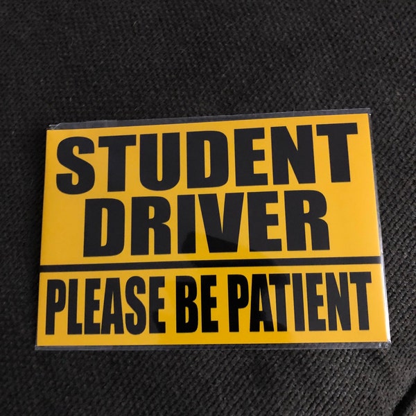 Student Driver Car Magnet - Etsy