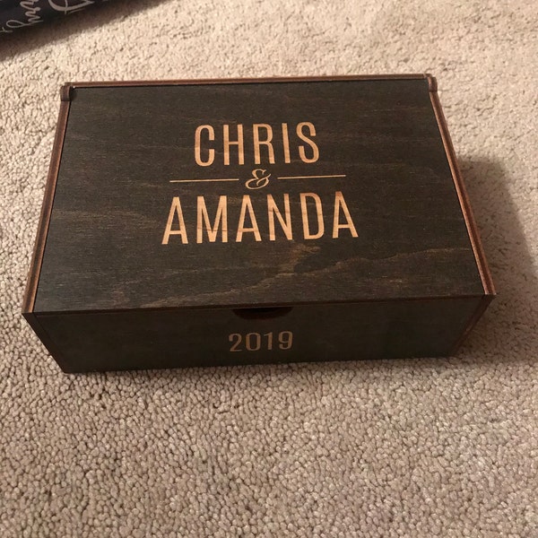 Personalized Memory, Wooden, Keepsake Box From the Wood is Original ...