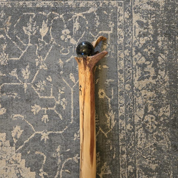 Mulberry Magic Cane/walking Stick With Tiger's Eye & Malachite ...