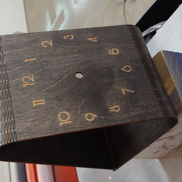 Clock Digital File for Laser and CNC 3mm | Clock | Ai | Art Laser Cut ...