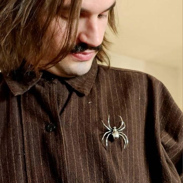 Unique Forged Brooch "spider" - Stainless Steel Halloween Gift ...