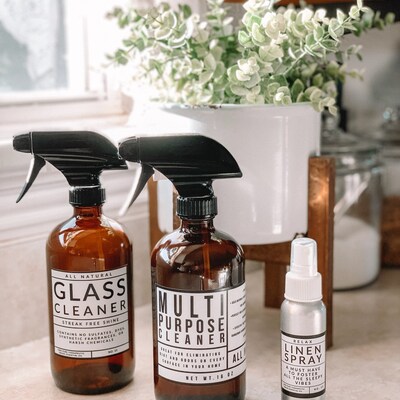 Glass Cleaner Label - Etsy