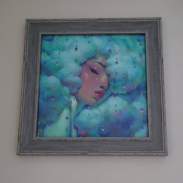 Cyan Rain - Limited Edition Print - Etsy