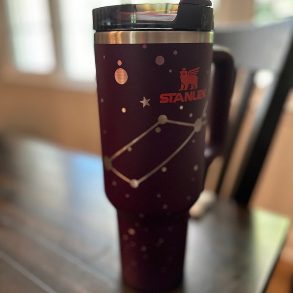 30 or 40 Oz Star Constellation Print Galaxy Engraved Stanley Tumbler - Etsy