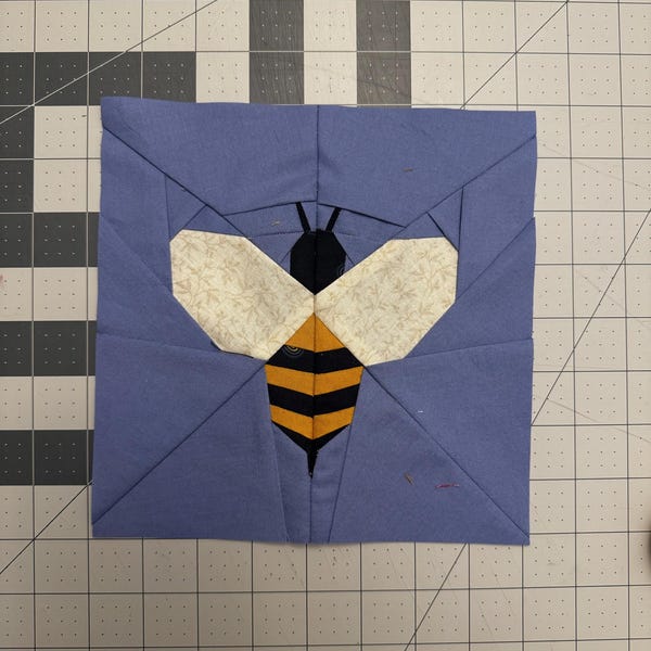 Bumble Bee Quilt Block Pattern, Foundation Paper Piecing (PDF Download ...