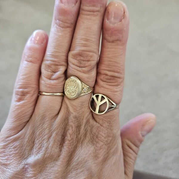 Vintage Gilt Silver & Enamel Berry Ring - Size 5 (adjusts) // Vintage ...