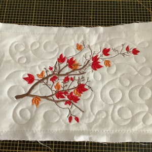 Autumn Branch Embroidery Design, 5 Sizes, Instant Download - Etsy