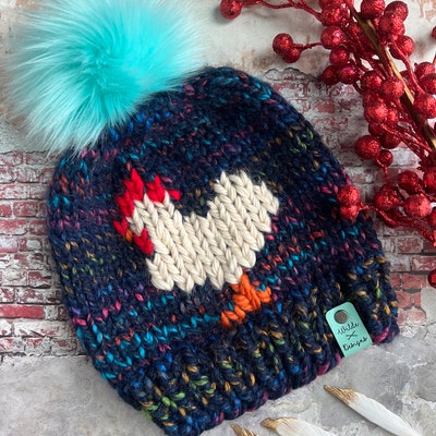 KNIT Chicken Hat PATTERN Only Knit Instructions Downloadable PDF File ...