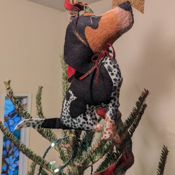 Puntale per albero di Natale in feltro fatto a mano personalizzato a ...