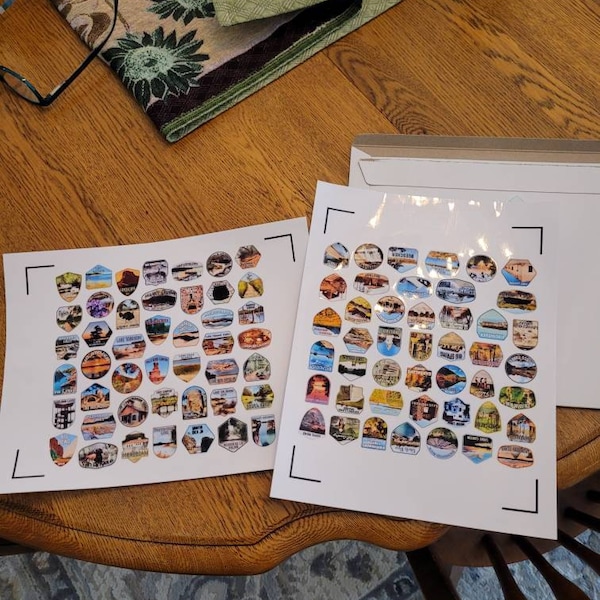 Texas State Parks Sticker Sheet, Water Resistant Vinyl Checklist ...