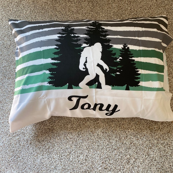 Personalized Bigfoot Pillowcase Big Foot Custom Pillow Case Cover 20x30 ...