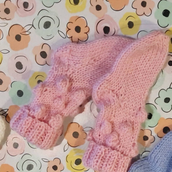 Basic Baby Socks Knitting Pattern PDF - Newborn Size 10cm - Simple ...