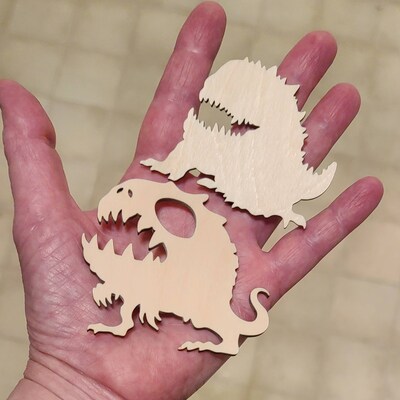 Laser Cut Unfinished DIY Wood Scary Creatures Blank, Unfinished Wood ...