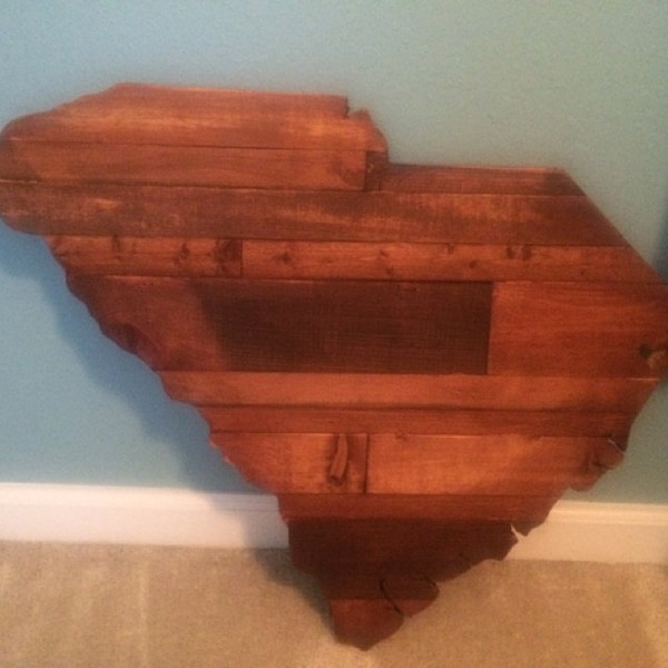 Kentucky Rustic Wood State Cut Out, Wooden Kentucky State Outline ...
