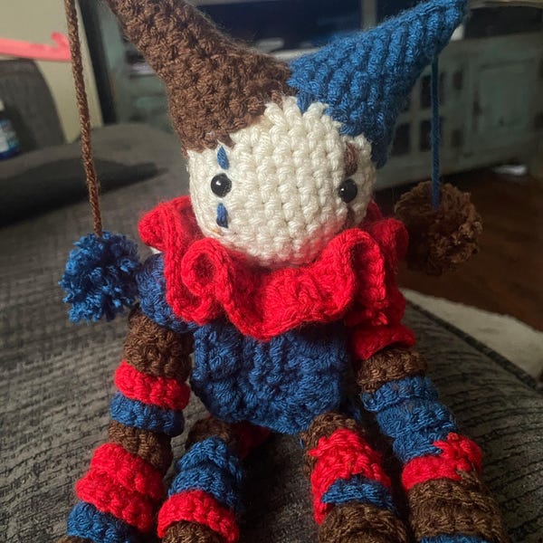 UPDATED Spiral Clown Keychain Pattern- Amigurumi- Beginner- Accessory ...