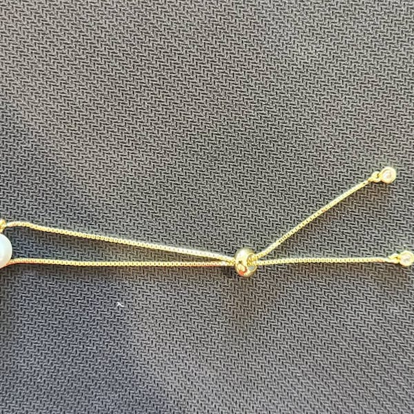 Silver Box Slider Chain DIY Bracelet Finding With Rhinestone Cord Ends ...