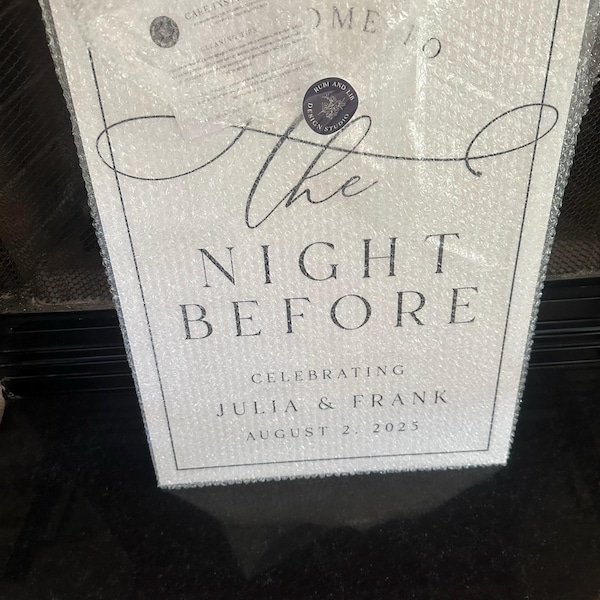 Art Deco Inspired Acrylic Bar Sign, Signature Drink Bar Menu, Wedding ...