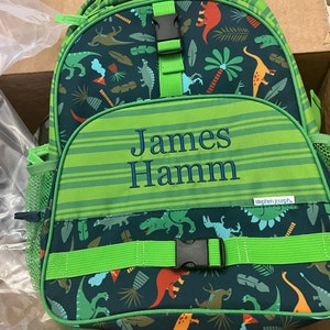 Backpack DINO Stephen Joseph All Over Print free Personalization V2 - Etsy