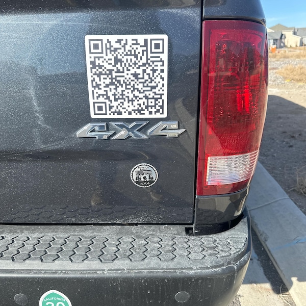 F*ck Trump QR Code Sticker / Magnet, Subtle Anti Trump Bumper Sticker ...