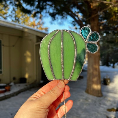 Cactus Stained Glass Pattern to Download Digital PDF Beginner Pattern ...