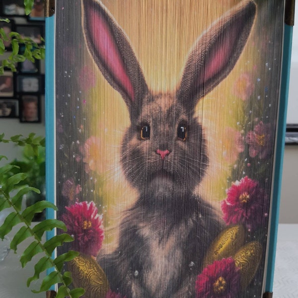 Floral Easter Bunny- Photo Edge Pattern - Etsy