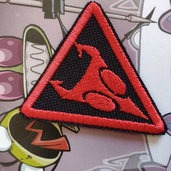 Irken Invasion Insignia - Invader Zim - Shiny Metallic Embroidered. - Etsy