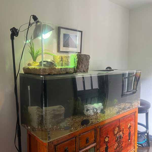 LARGE Turtle Basking Platform Dock Ramp for Over the Tank, Turtle Dock ...