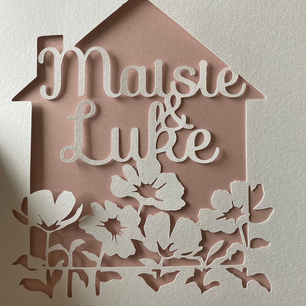 Personalised New Home Names Card, Couple Card, House Warming Card ...