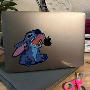 Stitch Macbook Apple Sticker Cute Lilo and Stitch - Etsy