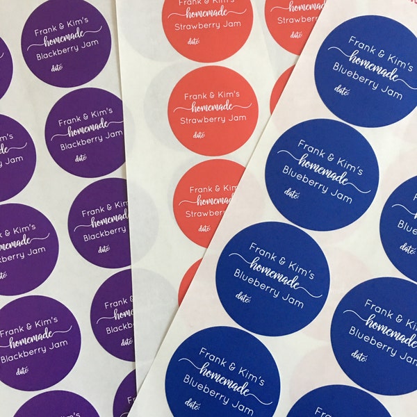 Canning Labels Mason Jar Labels Jam Jar Labels Salsa Labels Homemade ...