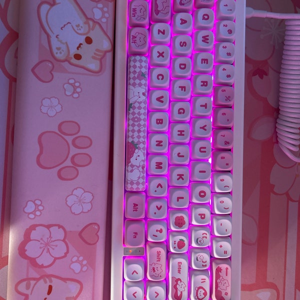 Bear Story Keycap Set FOA/XOA Profile Keycap Set Kawaii Bear Book ...