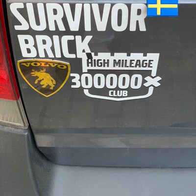 Stickers for Volvo, Volvo Car Sticker, Safety First Thrills Second ...