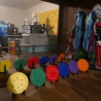 Rainbow Friends Roblox Keychains Perler Bead Art Red/orange/green/blue ...