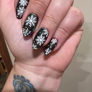 Forest Foliage Cottagecore Hand-painted Press-on Nails | Etsy