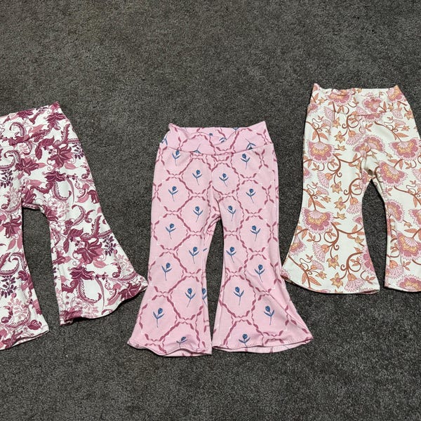 Baby Flare Pant Sewing Pattern, Baby Flared Pants Pattern, Flared Pants ...