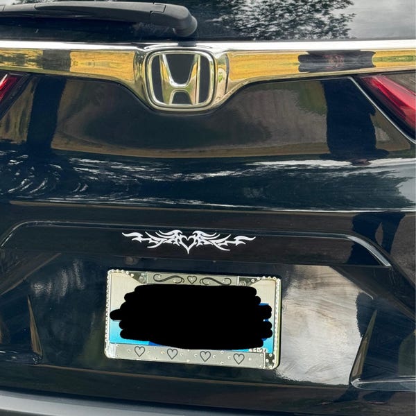 Bumper Sticker / Car Tramp Stamp / Y2K / Heart / Wings / Gothic / Vinyl ...