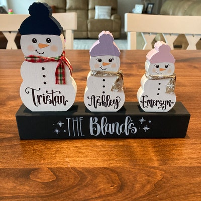 Personalized Gingerbread Block Wooden Gingerbread Blocks - Etsy